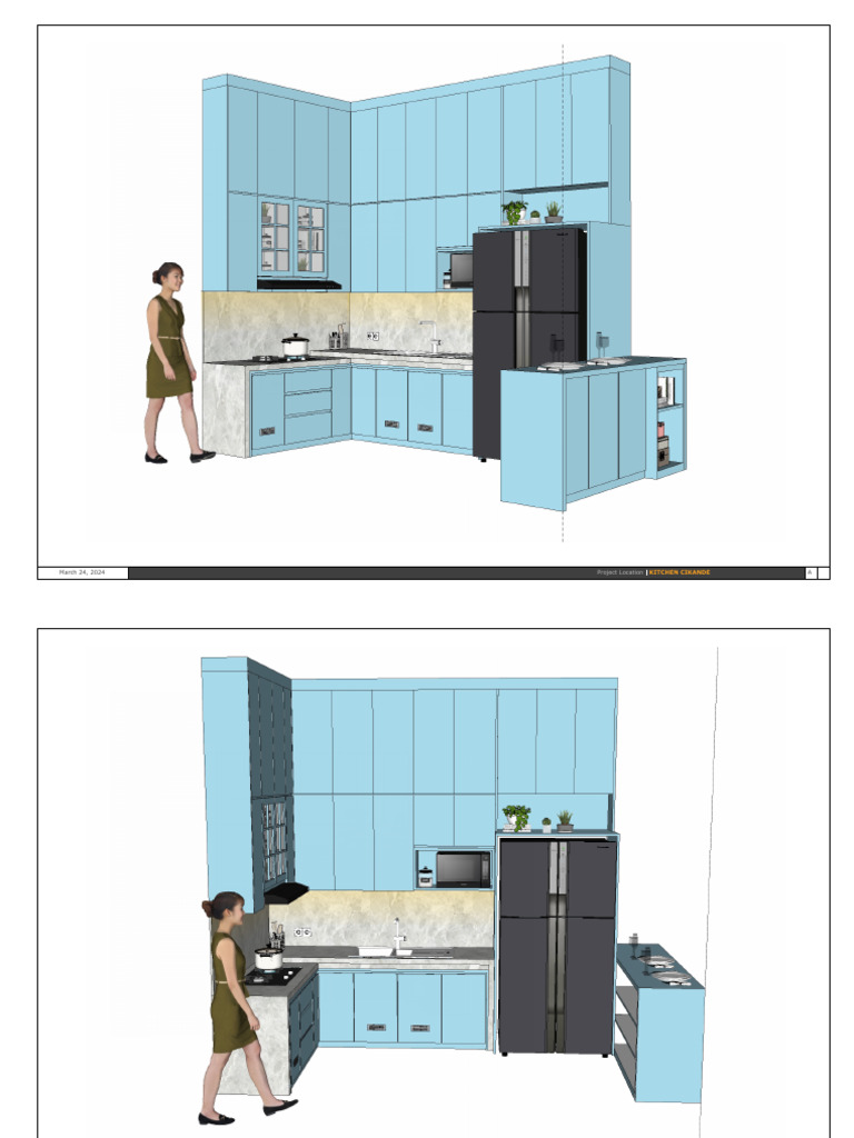 Gambar Kerja Kitchen Set | PDF