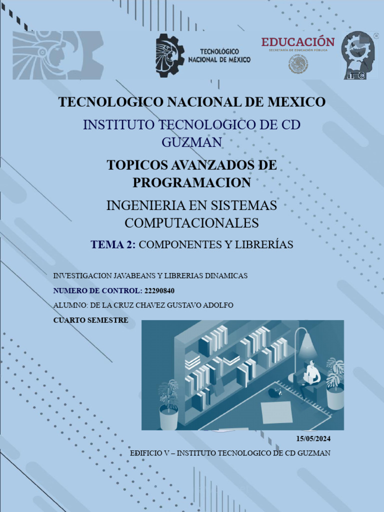 JavaBeans: Componentes y Librerías | PDF | Java (lenguaje de ...