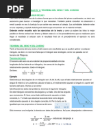 Ejercicios y Problemas Teorema Del Seno y Coseno | PDF