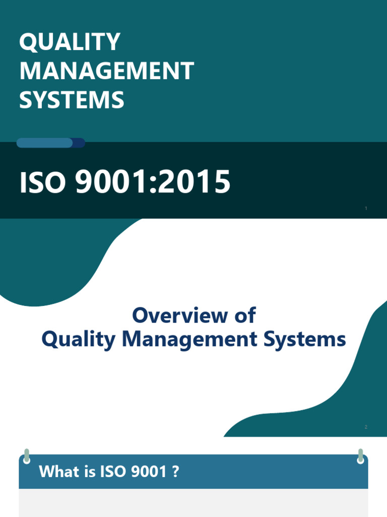 Quality Management System QMS ISO9001 2015 1712022640 | PDF | Iso 9000 ...