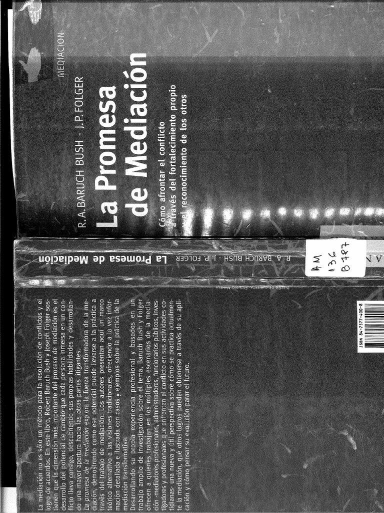 Bush y Folger LA PROMESA DE LA MEDIACION - 240528 - 172835 | PDF