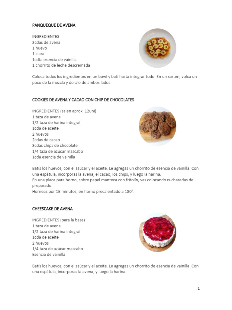 Recetas para Un Cerebro Saludable | PDF | Panes | Tortita