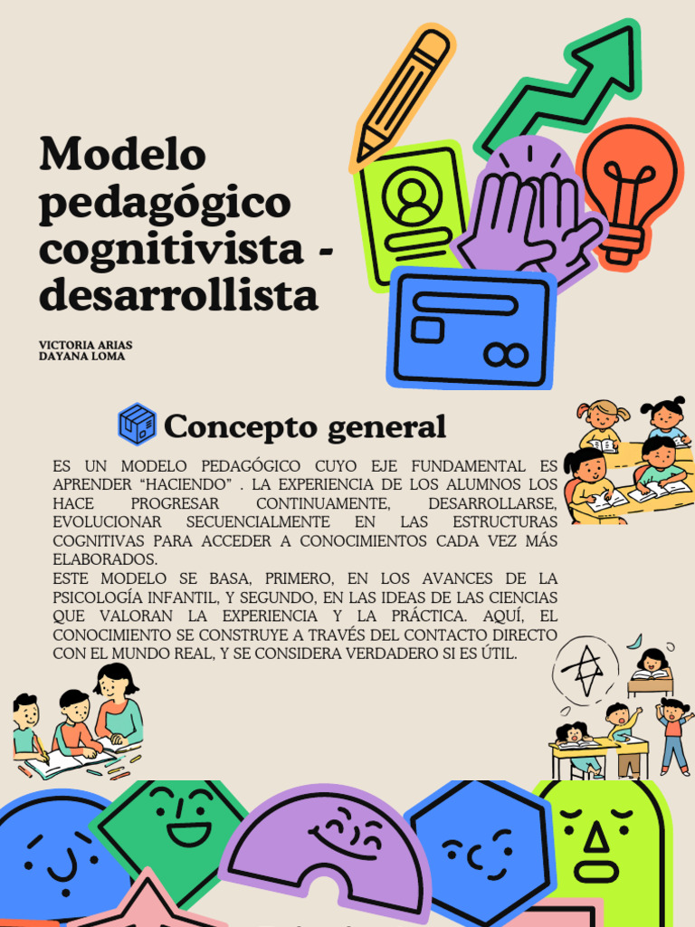 Modelo Pedagógico Cognitivista - Desarrollista | PDF | Aprendizaje | Pensamiento