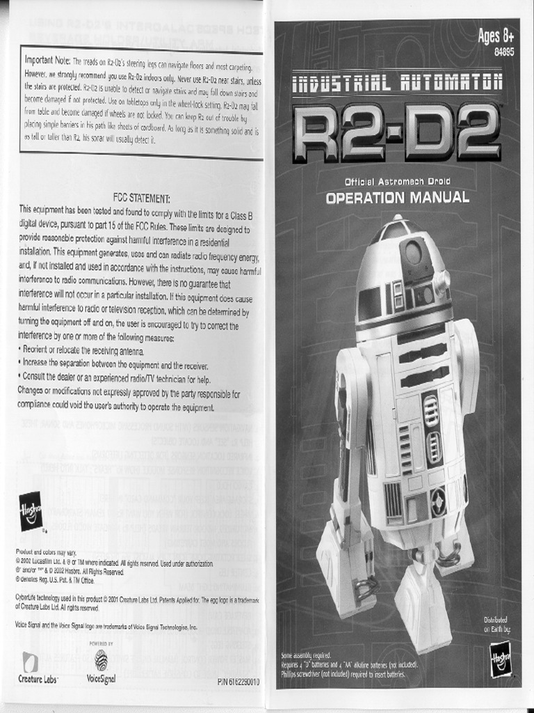 SW r2-d2 Interactive Droid | PDF