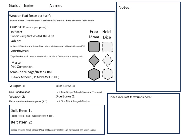 Nightwatch - Character Sheet | PDF