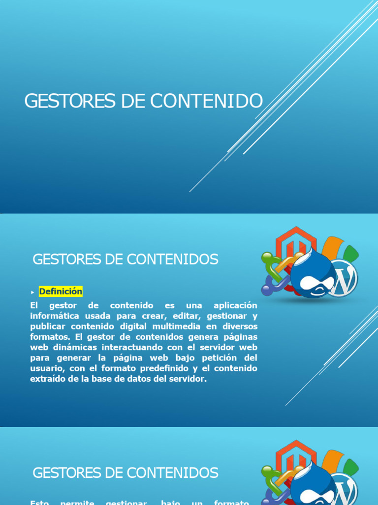 Guía de Gestores de Contenido | PDF | Word Press | Software