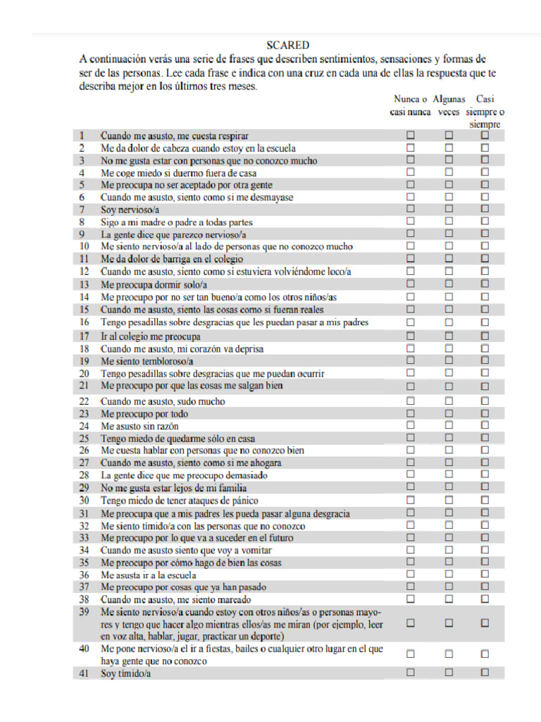 Scared | PDF