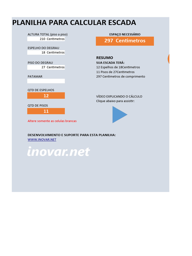 Calcular Escada | PDF