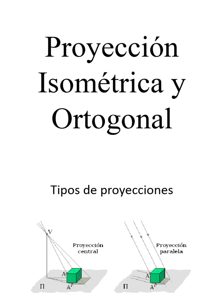 15 Proyección Isometrica y Ortogonal | PDF | Geometría proyectiva | Gráficos de computadora 3 D