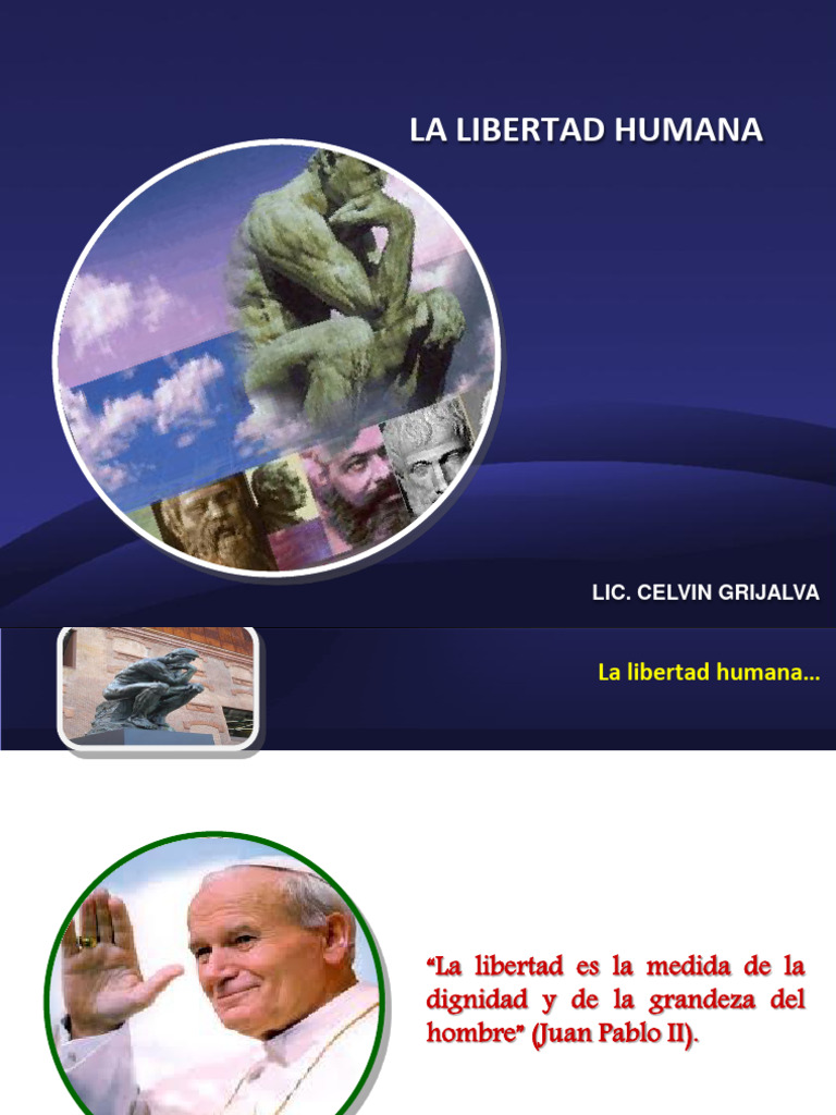 La Libertad Humana (Tema Seis) | Descargar gratis PDF | Libertad | Dignidad