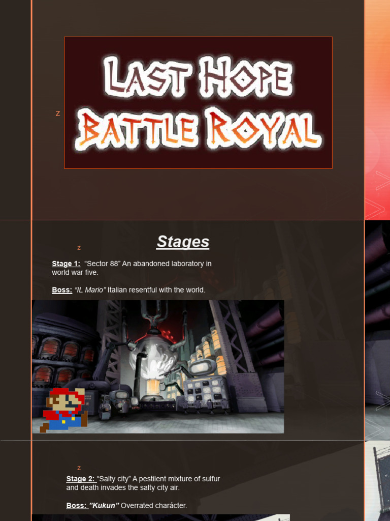 Last Hope Game: Stage Bosses Guide | PDF | Young Adult