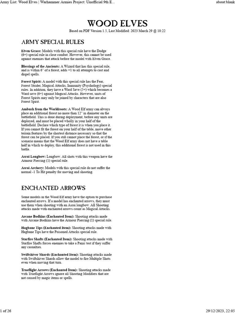 Wood Elves notextWAP | PDF | Elves In Fiction | Elf (Dungeons & Dragons)
