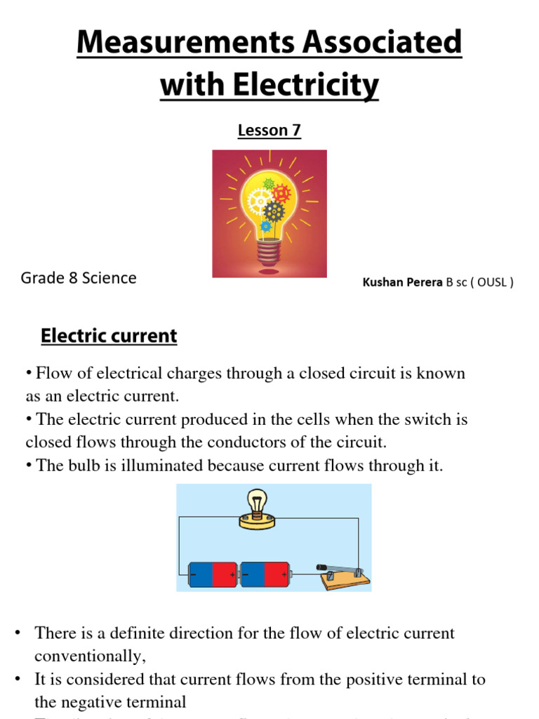 Lesson 7: Grade 8 Science | PDF | Voltage | Electric Current