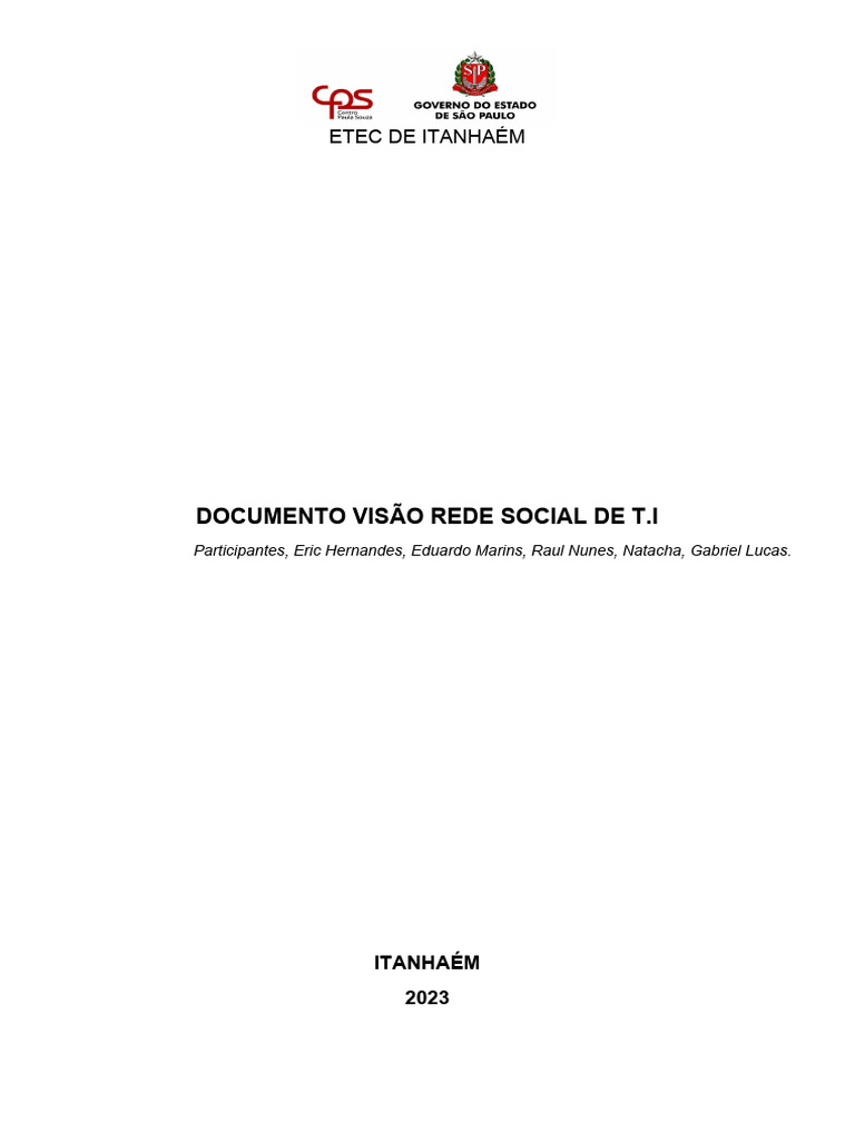 Documento de Visão 1º MIN APW | PDF | Linguagem de modelagem unificada ...