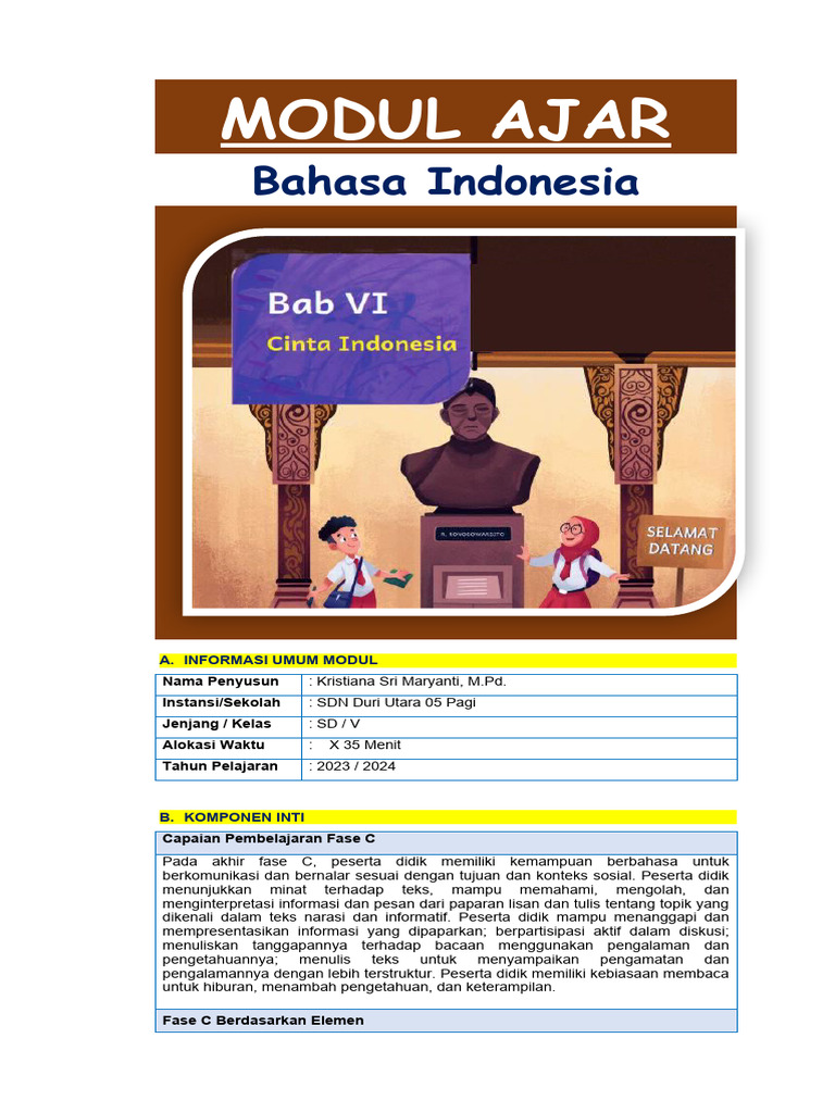 BAB 6 - MA B Indo Kls 5 | PDF