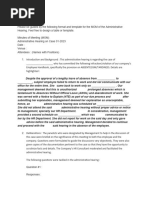 Disciplinary Hearing Invitation Letter | PDF | Mail | Government
