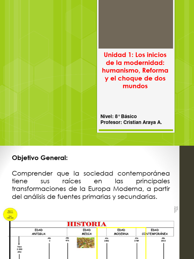Inicios Edad Moderna-8° Basico | PDF | Renacimiento | Período moderno ...