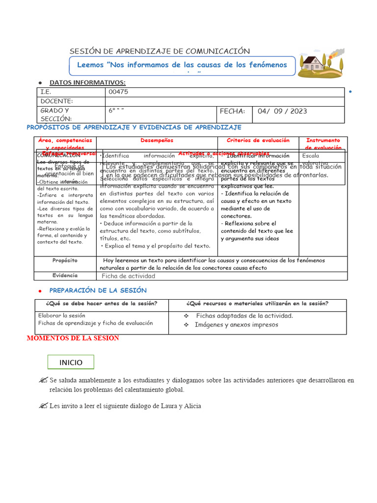 Aprendizaje de Causa y Efecto en Textos | PDF | Crecimiento personal y ...