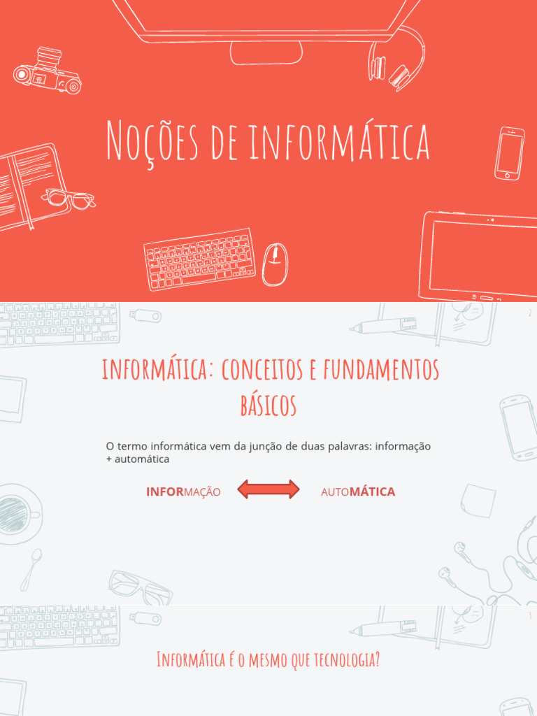 Aula 01 Informatica Basica | PDF | Hardware de computador | Sistema operacional