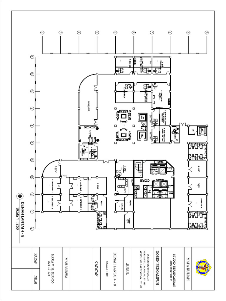 Denah Lantai 4 - 8 | PDF