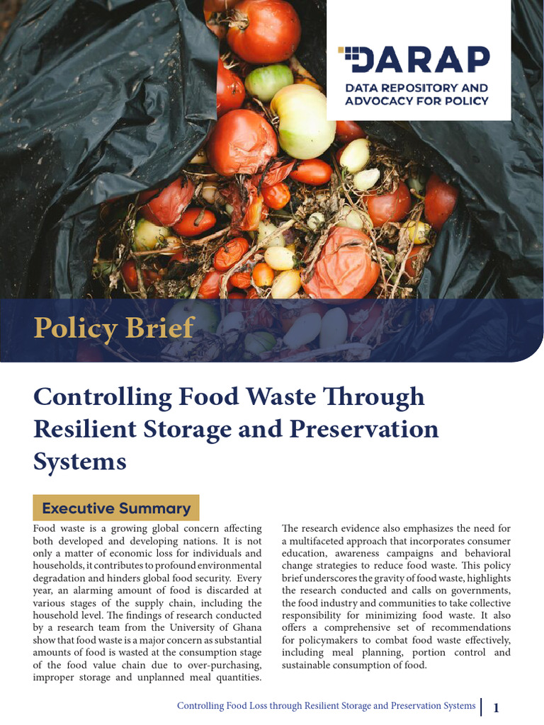 Strategies to Reduce Food Waste | PDF | Food Security | Food And ...