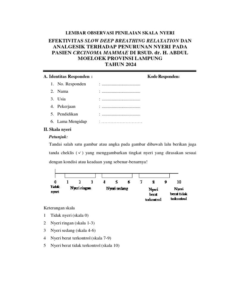 Efektivitas Relaksasi Napas untuk Nyeri CRC | PDF | Kesehatan Holistik