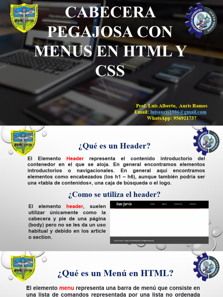 02 - Menu Fija HTML - CSS - JS | PDF | Script Java | HTML