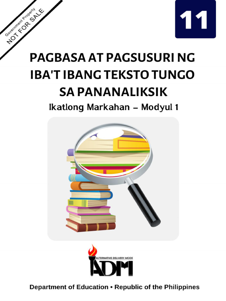 Q3 G11 Pagbasa at Pagsusuri M1 | PDF