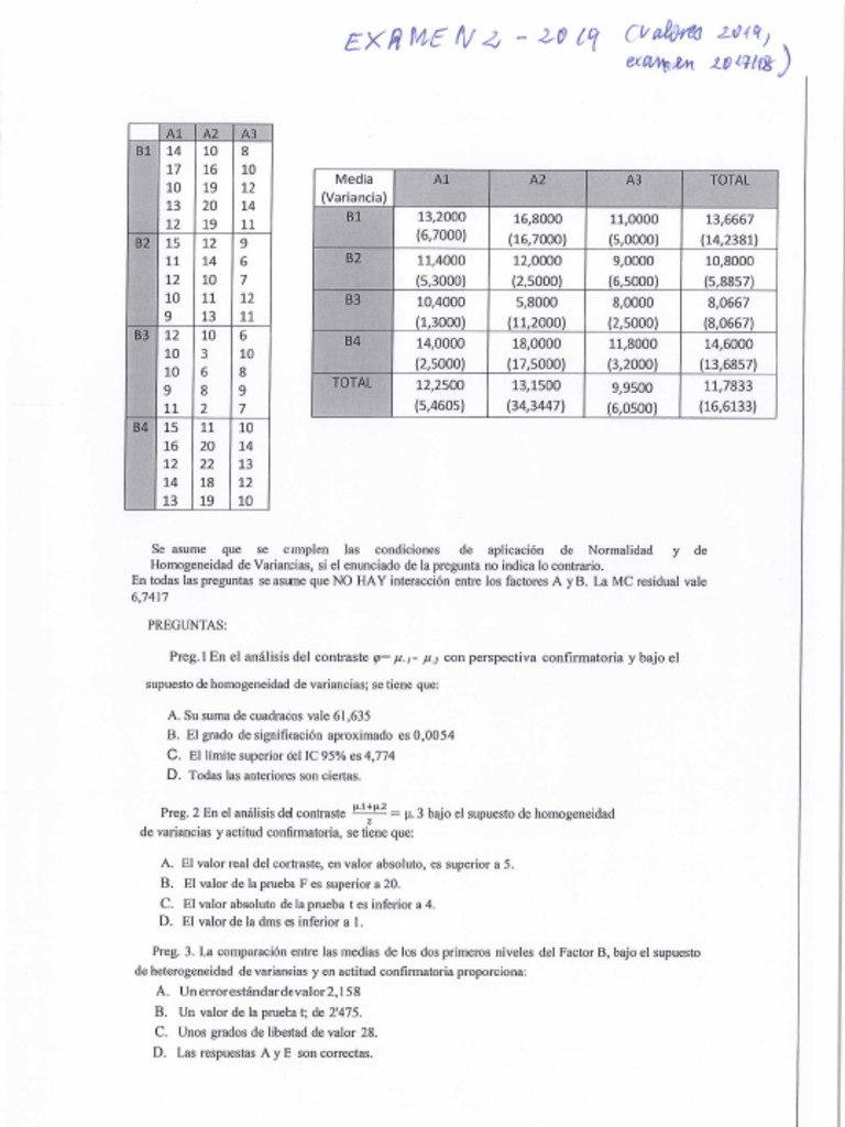 Examen2.2019.resuelto Segundo Parcial | PDF
