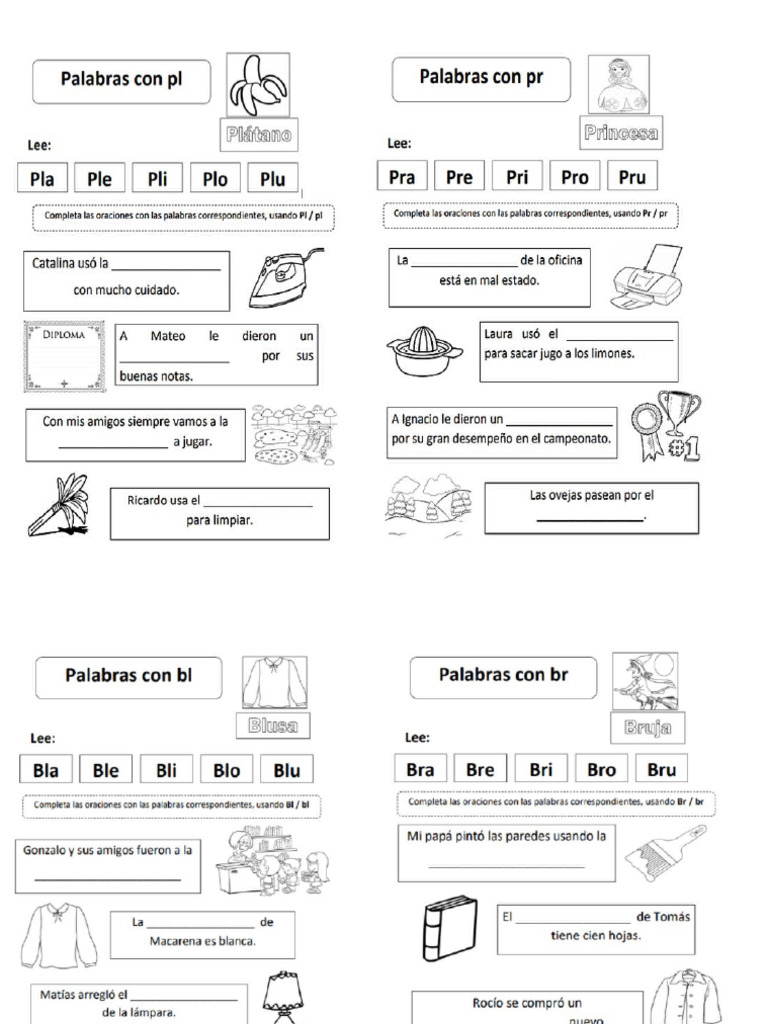 BL BR PL PR Guía | PDF