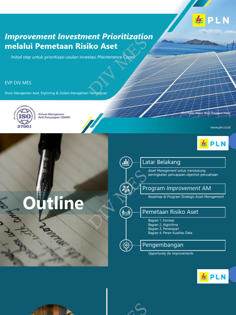 Materi Pemetaan Risiko Aset AMW#12 270723 | PDF