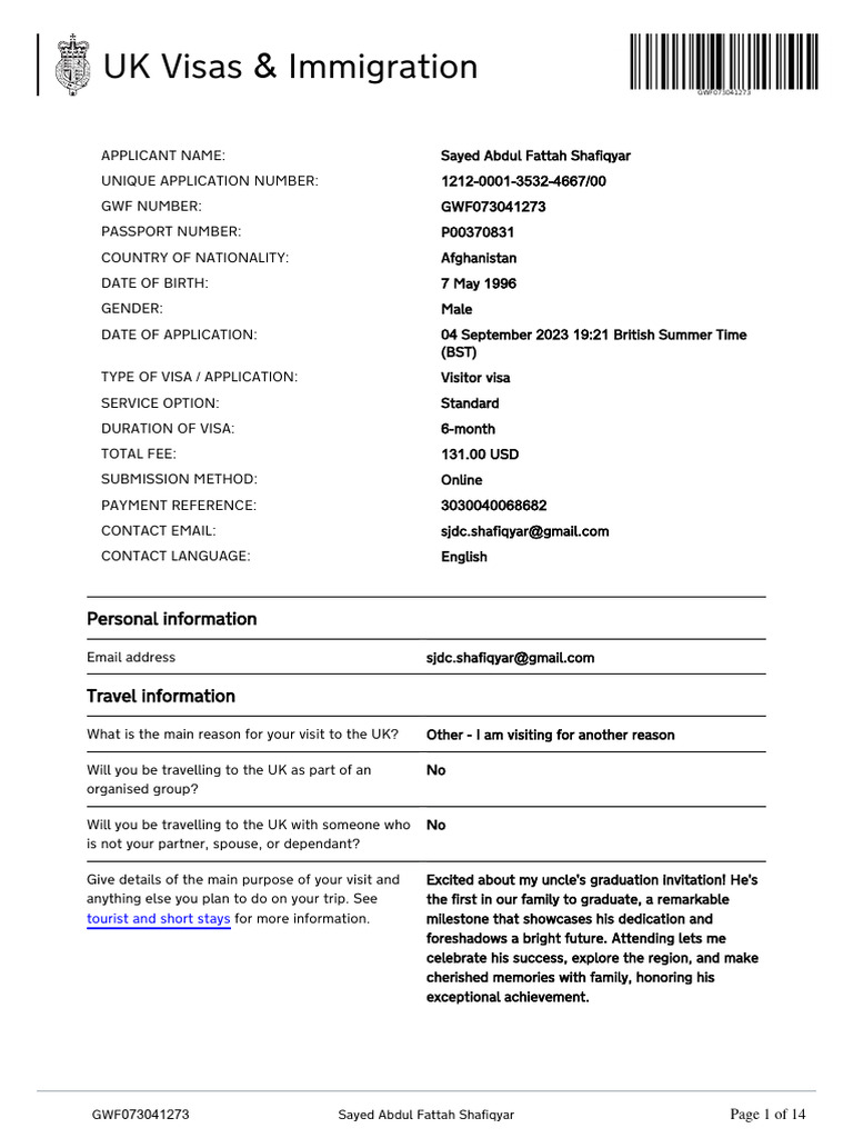 Latest Application Form-Vaf | PDF | Travel Visa | European Economic Area