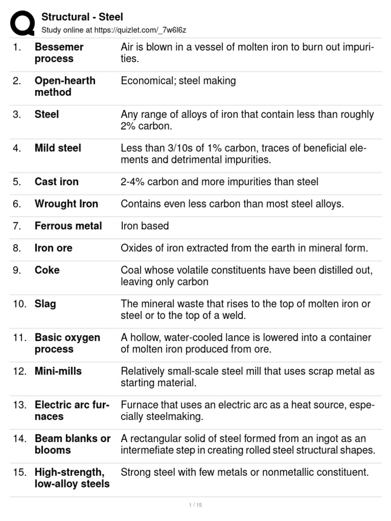 Comprehensive Guide to Steel Structures | PDF | Iron | Steelmaking
