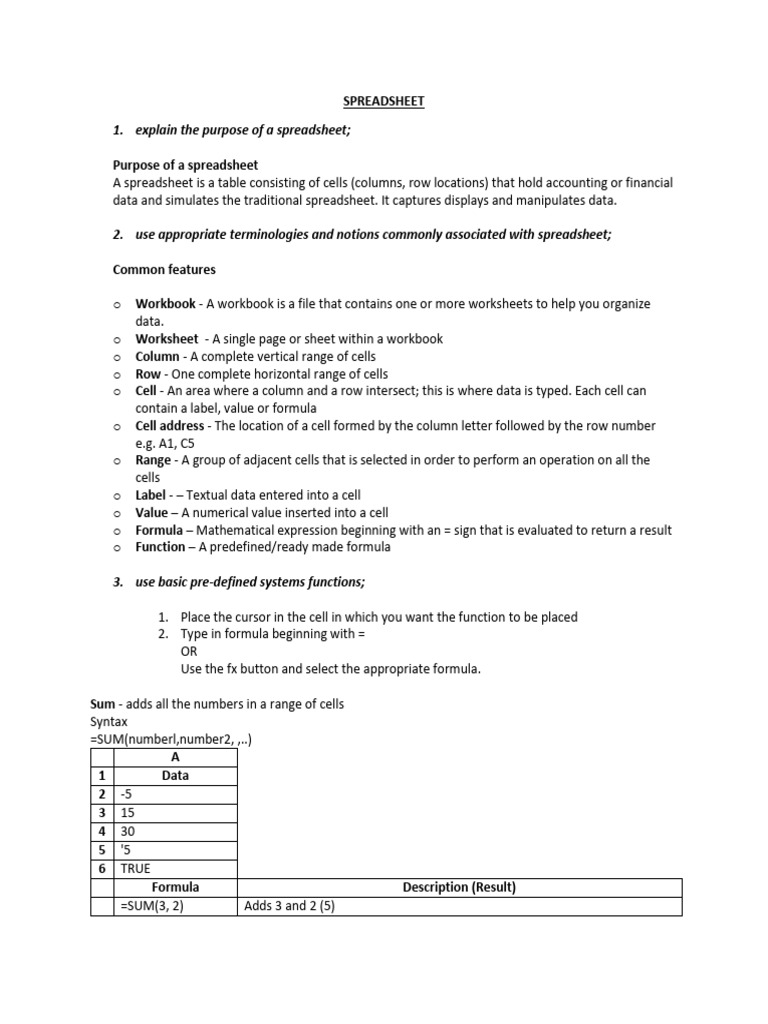 Spreadsheet | PDF | Spreadsheet | Computer Science