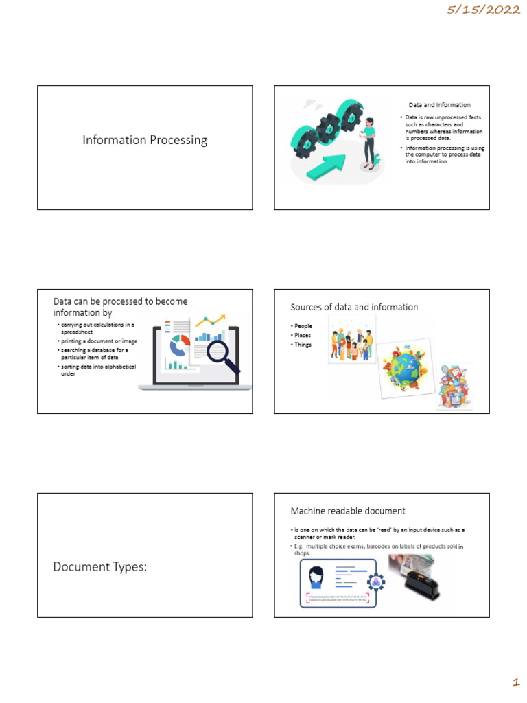 Information Processing | PDF | Computer File | Computer Data Storage