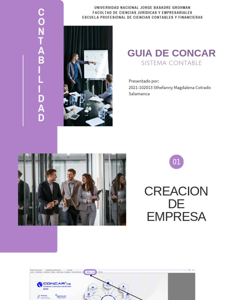 Guía para Crear Empresa en Concar | PDF