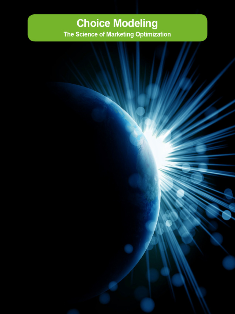Choice Modeling | PDF | Marketing | Mathematical Optimization