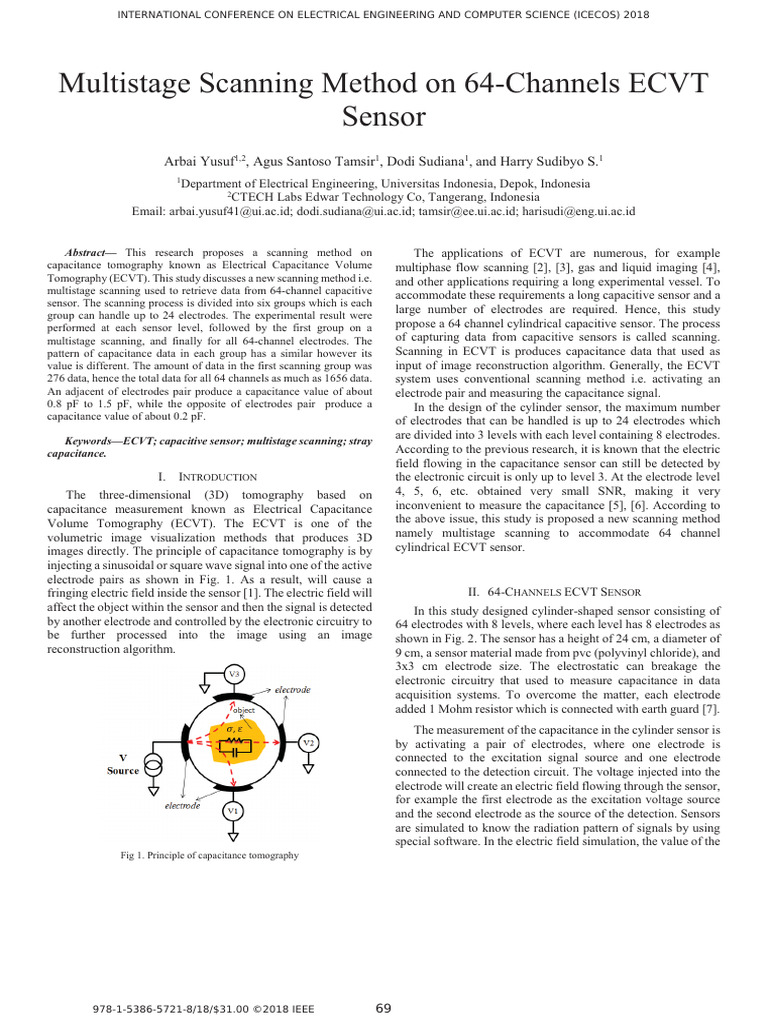Multistage Scanning Method On 64-Channels ECVT Sensor | PDF ...