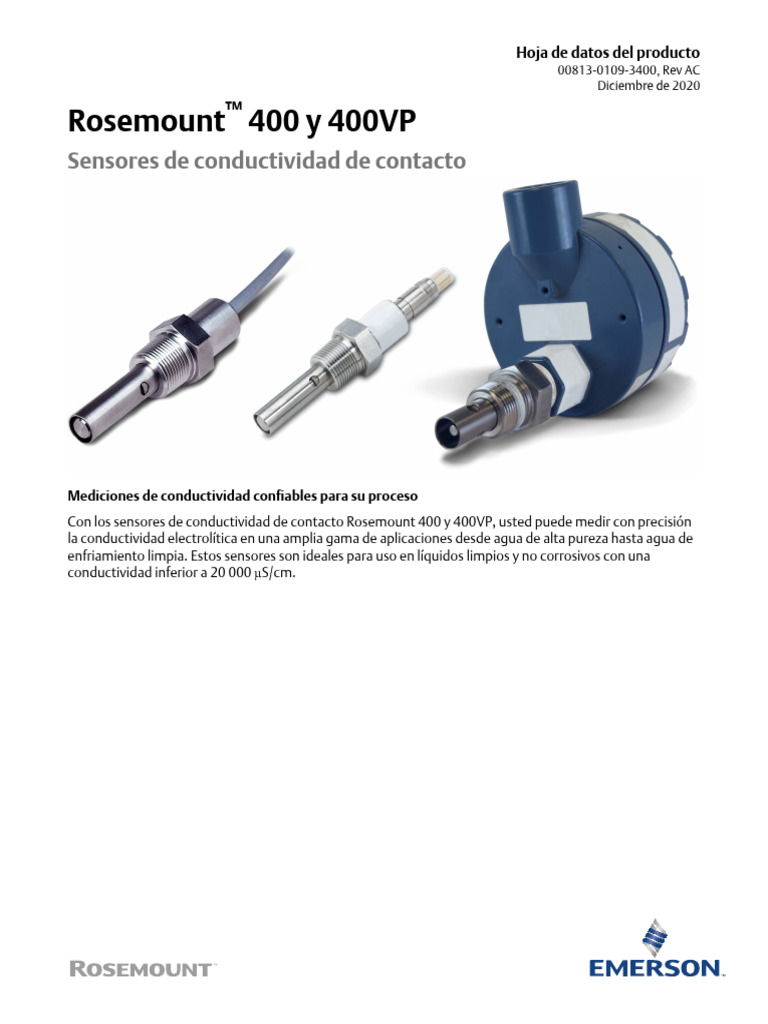 Hoja de Datos Del Producto Rosemount 400 y 400vp Es Es 7466292 | PDF ...
