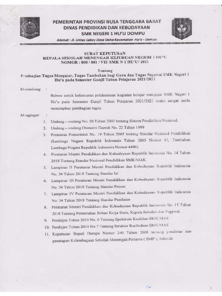 SK PT 2021-2022 & 2022-2023 | PDF