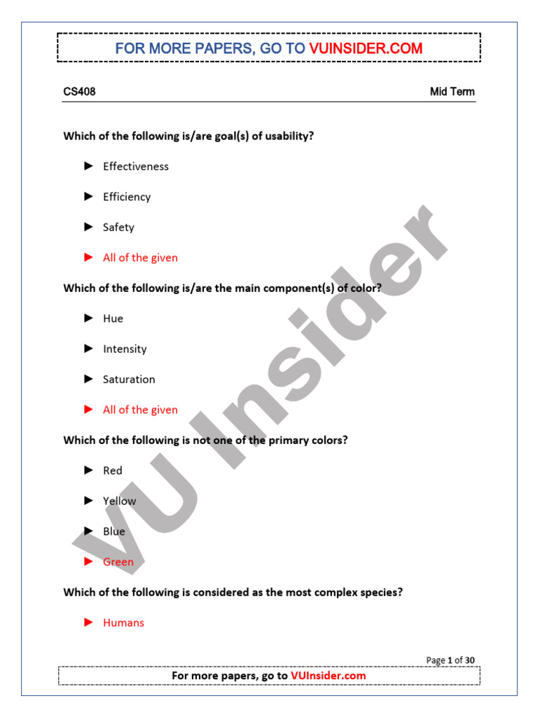 CS408 Midterm Exam Review Guide | PDF | Graphical User Interfaces | Color
