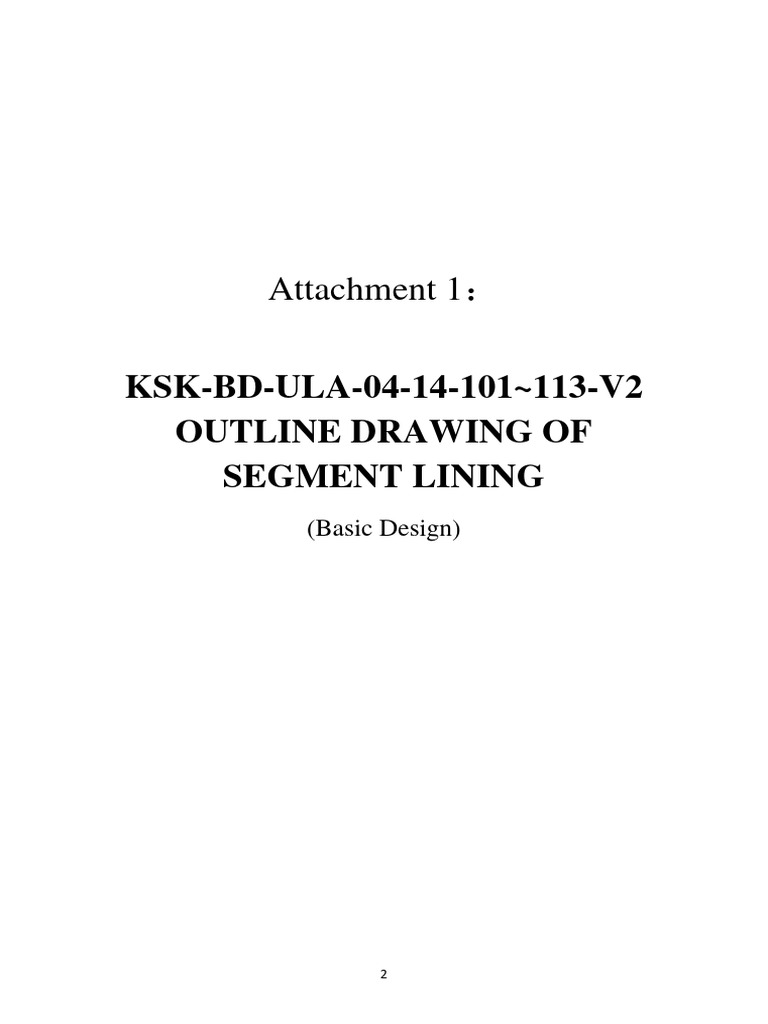 Segment Lining Design Drawings | PDF | Concrete | Civil Engineering
