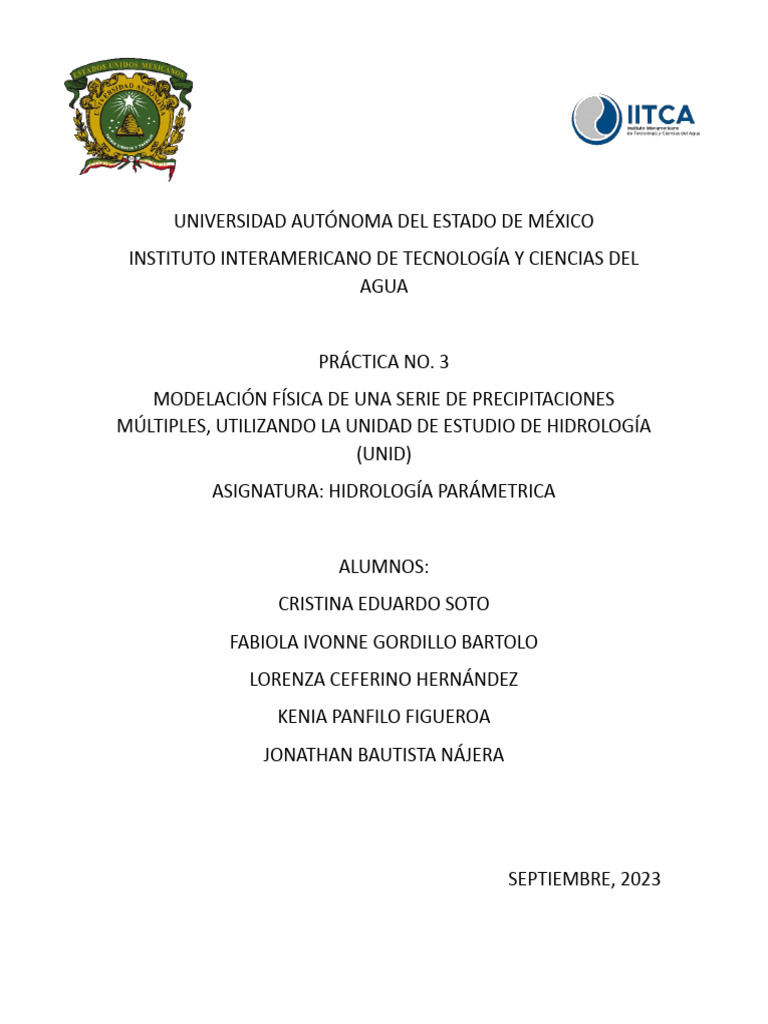 Práctica 2 Mod | PDF | Precipitación | Agua