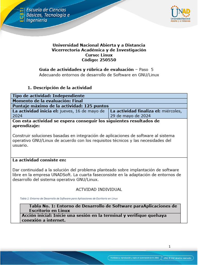 Guía de Actividades y Rúbrica de Evaluación - Paso 5 - Adecuando Entornos de Desarrollo de ...