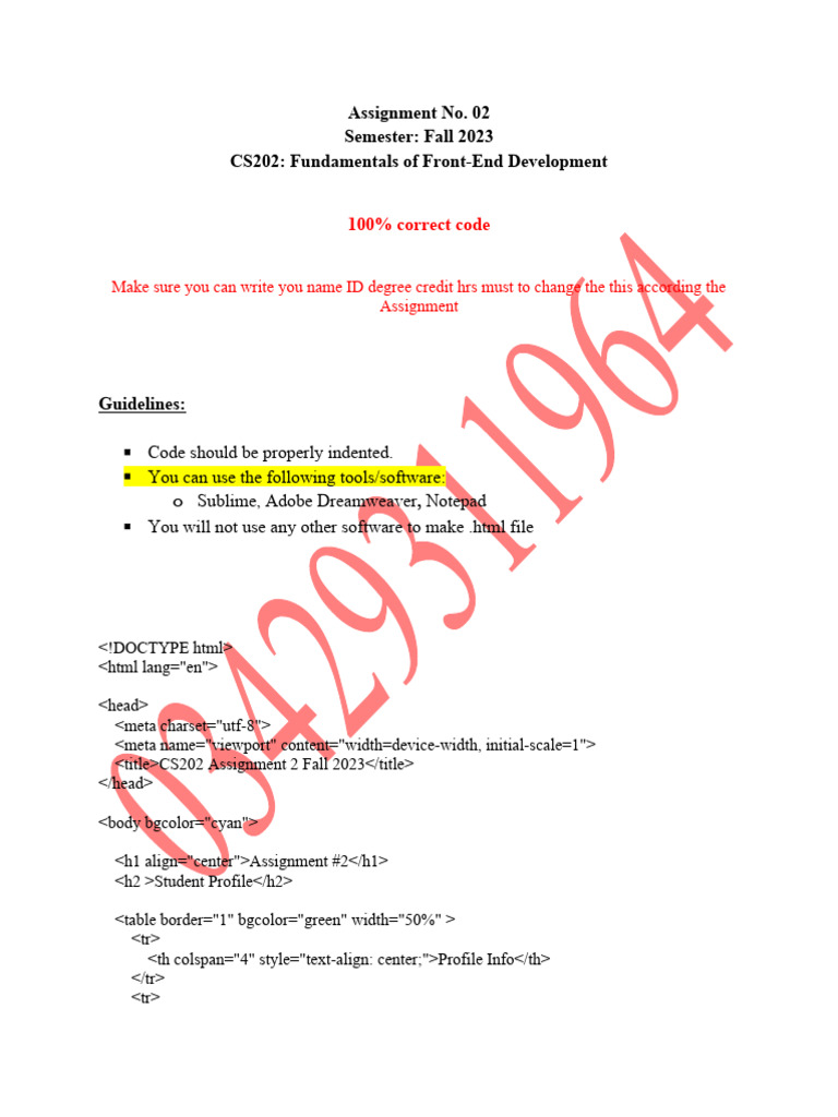 CS202 - Solution2 - 100% Accurate | PDF