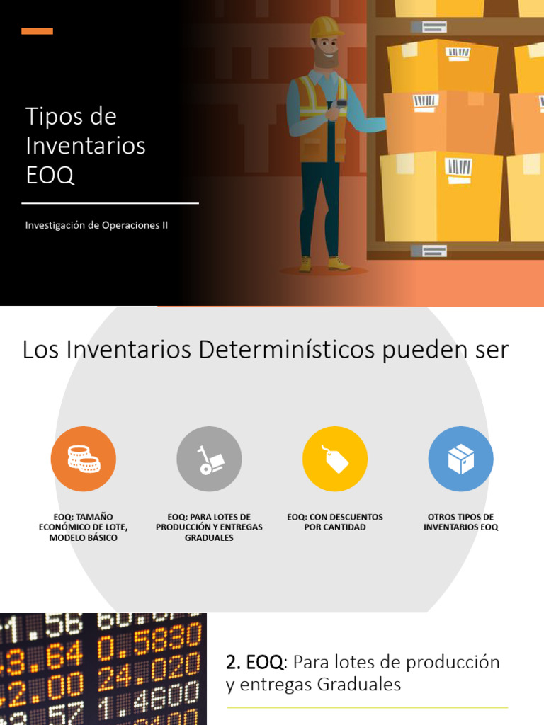 Tipos de Inventario EOQ | PDF | Tecnología