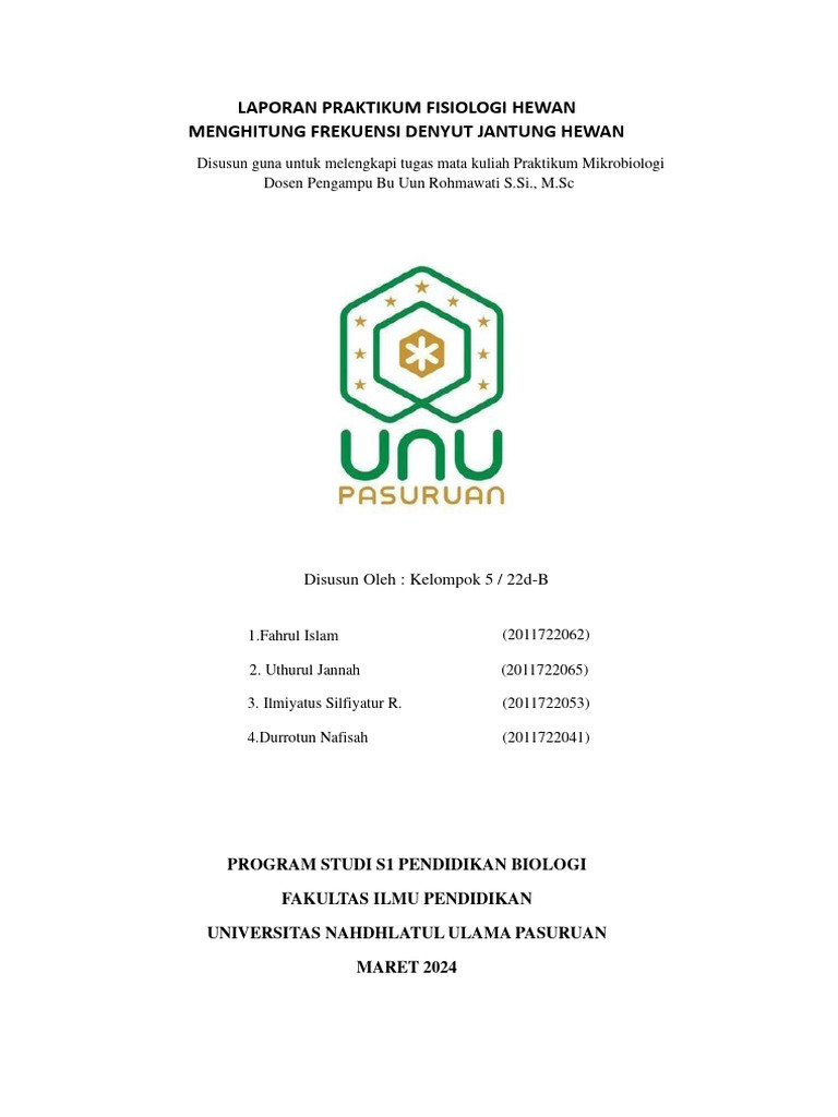 Laporan Pratikum Fistum Denyut Jantung | PDF