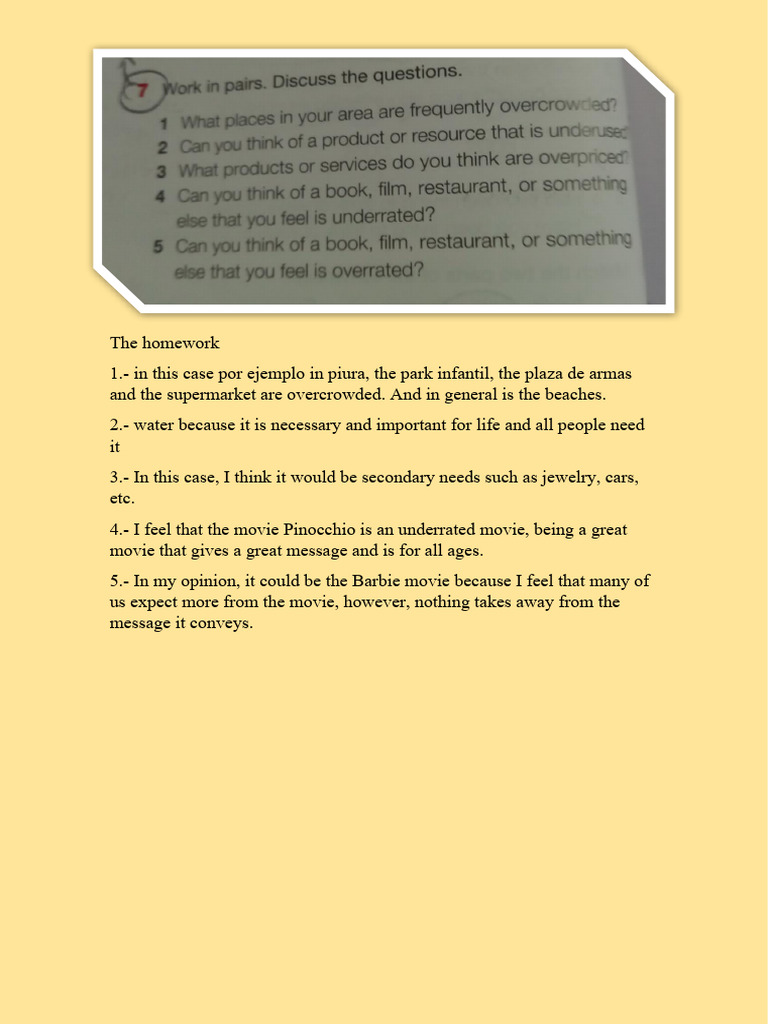 Homeword Advanced 5 - Lizano Iman Elizabet | PDF | Language Arts ...