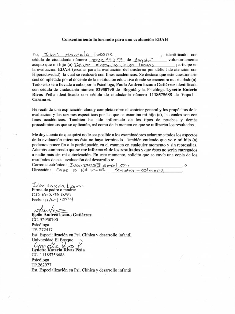 Nuevos Consentimientos | PDF