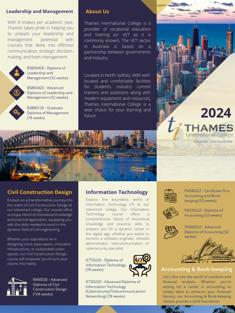 Thames 2024 Course Brochure | PDF | Vocational Education | Diploma